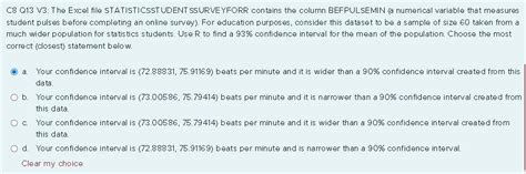 solved c8 q13 v3 the excel file statisticsst udent
