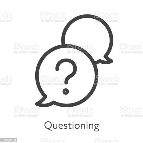 개요 스타일 Ui 아이콘 비즈니스 컬렉션을 위한 소프트 스킬 벡터 검정 선형 그림입니다 질문 흰색에 분리된 물음표 기호가 있는 채팅 대화 풍선 기업 교육을 위한 설계