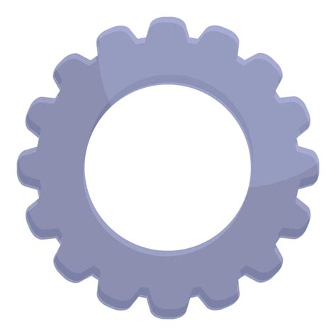 Premium Vector Single Gear Rotating Representing Settings And