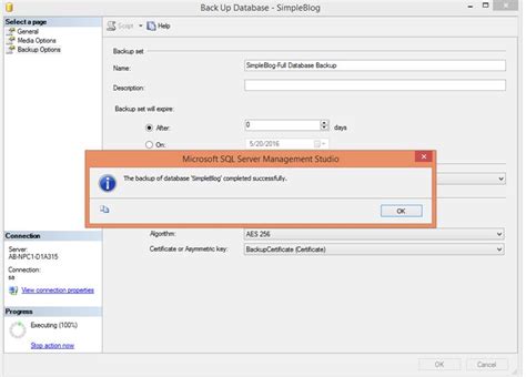 Sql Server 2014 Database Backup Encryption