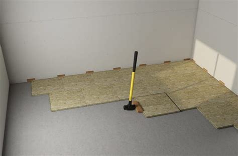 Install A Floating Subfloor In The Basement RONA Floating Floor Flooring Basement