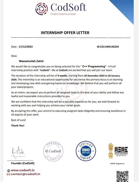 Waseem Zahid On Linkedin Codsoftinternship Codsoft Internship