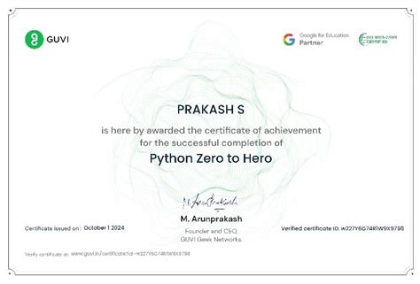 prakash s on linkedin 🎉excited to share that i ve completed the python