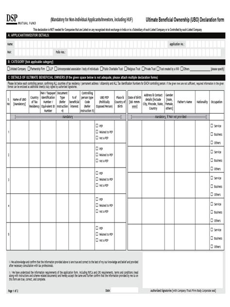 Ubo Declaration Form Pdf Government Finances Civil Law Common Law