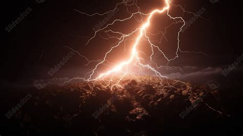 Lightning Strike In 3d Powerpoint Background For Free Download Slidesdocs