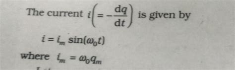electric current is natural frequency of an lc circuit equal to
