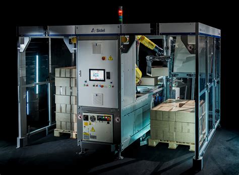 new sidel compact palletizing unit combines robotics and cobotics packaging technology today