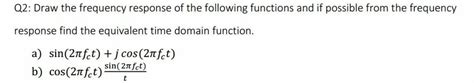 How We Find Frequency Response Of The Signal ResearchGate