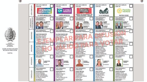 Estos Son Los Modelos De Boleta única Para Las Elecciones A Gobernador