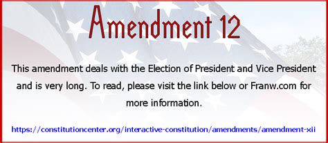 Bill Of Rights Amendment 12