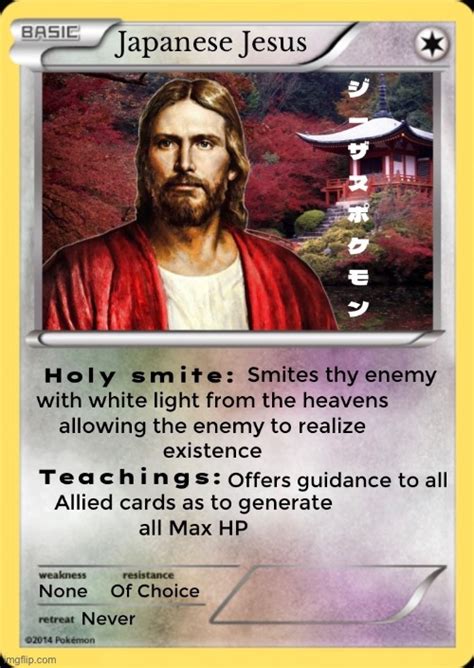 Jesus Pokemon Card