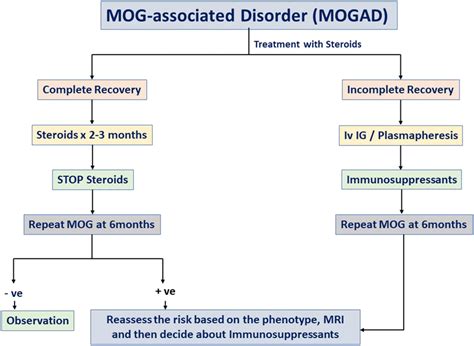 An Algorithm In The Management Of A Patient With Mog Associated