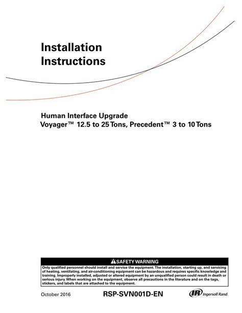 Pdf Human Interface Upgrade Voyager™ 125 To 25 Tons · Human