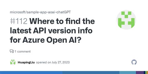 Where To Find The Latest API Version Info For Azure Open AI Issue