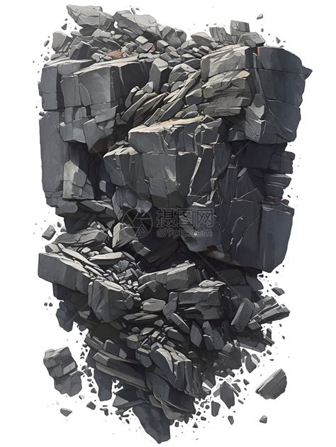 黑色岩石的插画插画图片下载 正版图片601165638 摄图网