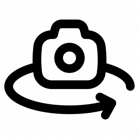 rotate camera around rotation photo icon download on iconfinder