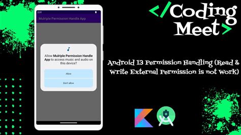 How To Handle Android 13 Permission Storage Permission Doesnt Work