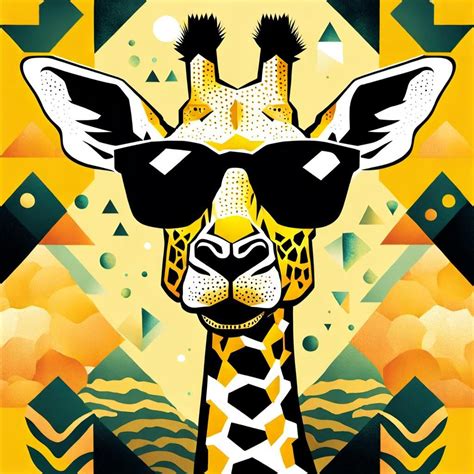 Risograph Giraffe Ai Generated Artwork Nightcafe Creator