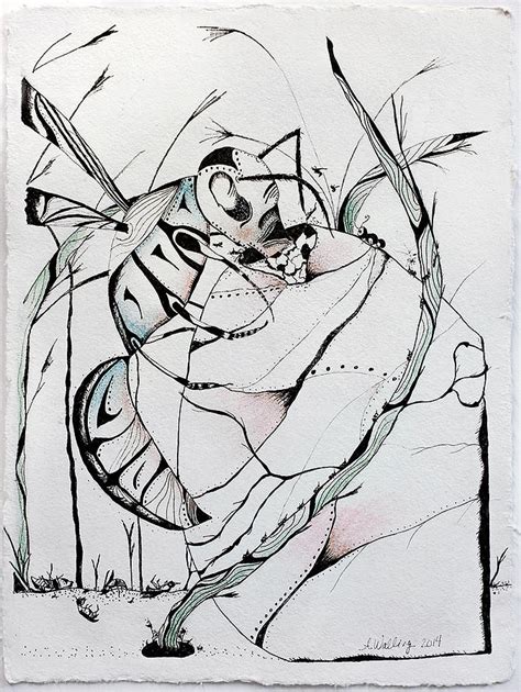 The Wasp Is Hungry Drawing By Amanda Walling Fine Art America