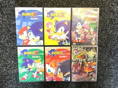 Sonic The Hedgehog Dvds Sonic X Vol 1 4 And Sonic Underground