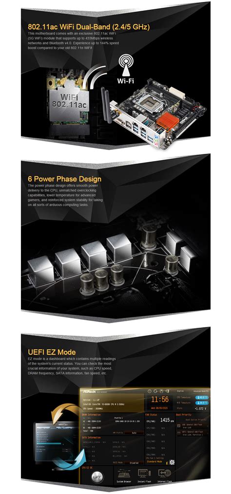 Buy Asrock H M Itx Ac Mini Itx Motherboard H M Itx Ac Pc Case Gear Australia