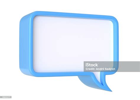 3d 복사 공간이 있는 흰색 배경에서 격리된 최소 파란색 채팅 버블 3차원 형태에 대한 스톡 사진 및 기타 이미지 3차원