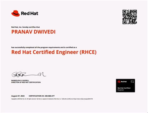 Pranav Dwivedi On Linkedin Dedication Hardwork Redhat Rhce Certifiedengineer Linux