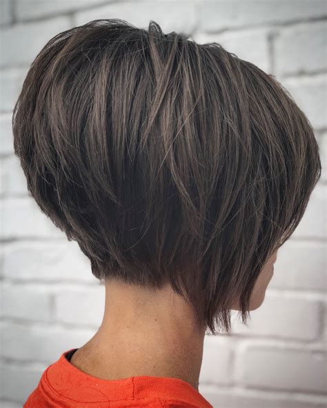 Razored Stacked Bob Emily Yvonne Stacked Bob Hairstyles Bob