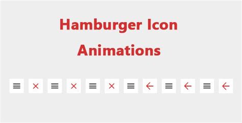 Hamburger Icon Animations Social Share Buttons Icon Jquery Image