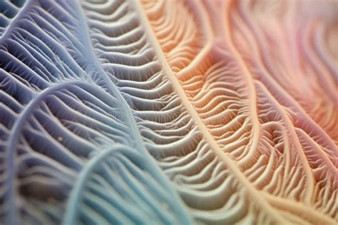 Microscopic Macro Close Up Shot Scientific Research Epithelial Tissue Biological Anatomical
