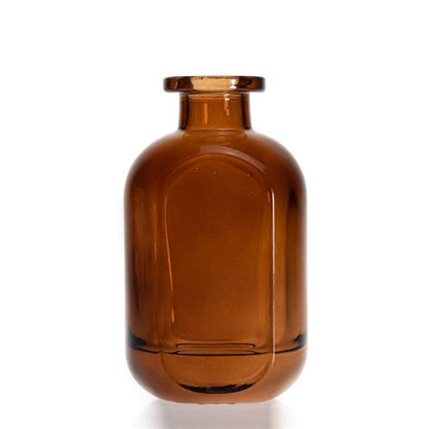 Manufacturer Oem Flat Custom Amber Diffuser Bottles 100ml With Gypsum