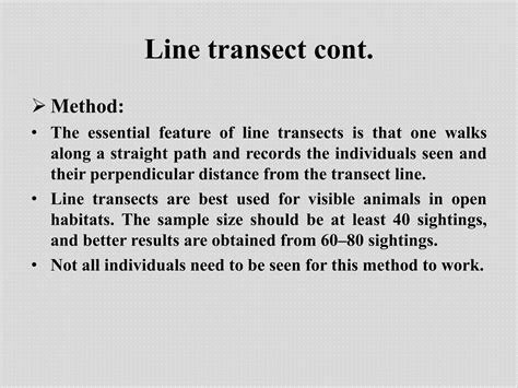 Population Counting Method Line Transect Point Count Mark And Recapture Pptx