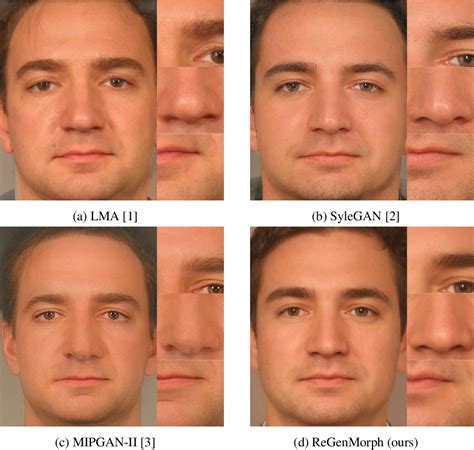Regenmorph Visibly Realistic Gan Generated Face Morphing Attacks By Attack Re Generation