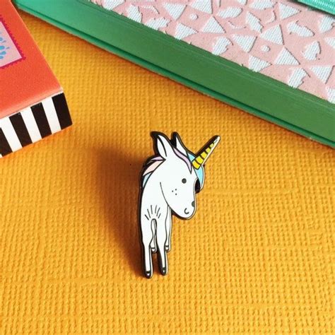Cute Unicorn Enamel Lapel Pin Cute Enamel Pin Unicorn Etsy Unicorn