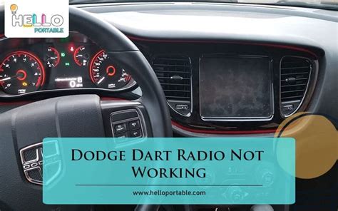 Dodge Dart Radio Not Working Troubleshoot And Fix Fast