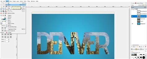GIMP Text Tutorial Picture In Text With D Effect Davies Media Design