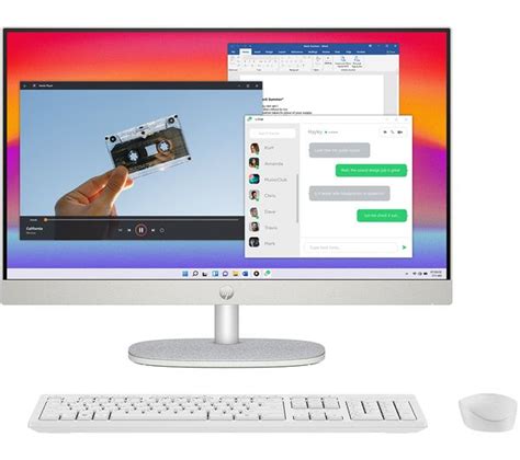 HP Pavilion Cr Na All In One PC AMD Ryzen TB SSD White A QX EA ABU