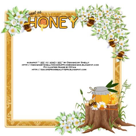 Escape From Reality Blog Pu Cluster Frames Bee My Honey Bee Dbs