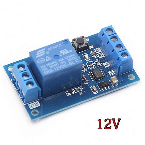 Amazon V Single Bond Button Bistable Relay Module Modified Car Start And Stop Self