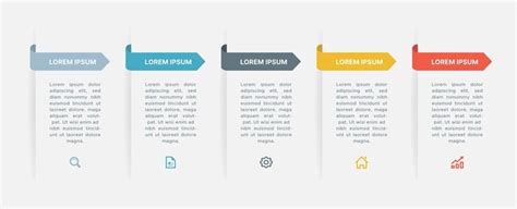 Premium Vector Arrow Process Workflow Infographic Template With 5 Steps
