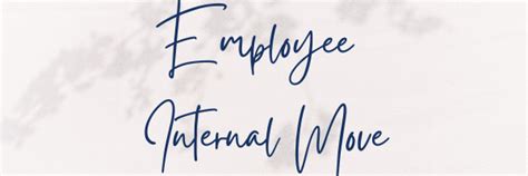 Employee Internal Move Form Lebanon Special Babe District