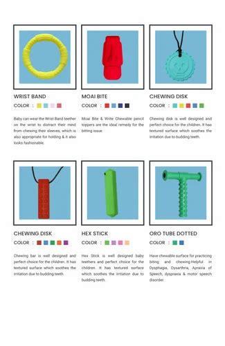 Orange Silicon Chewing Bar Teethers Speech Therapy Tools At ₹ 659 Piece Silicone Teether In