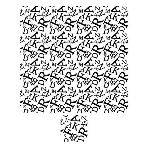 Abstract Black Letters On A White Background Graphic Style With