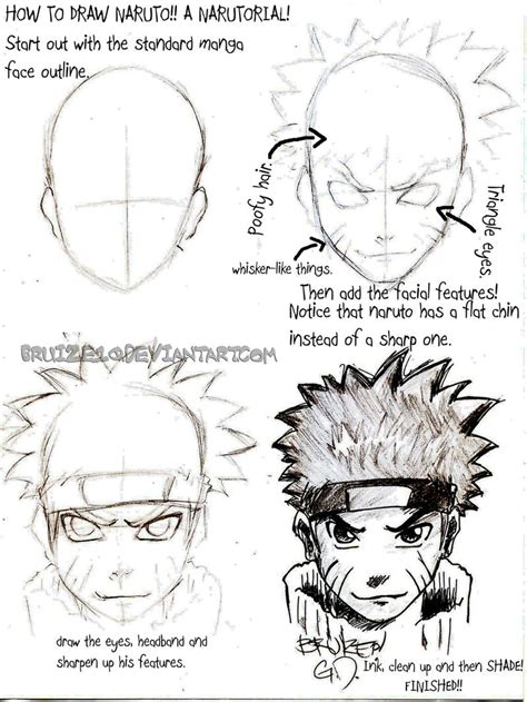 How To Draw Naruto By Bruize On DeviantArt