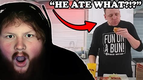 Caseoh Reacting To Crazy Eating Videos Youtube