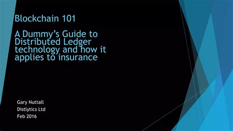 Blockchain 101 Ppt
