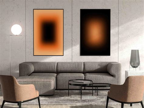 Glowing Rust Gradient Fine Art Print