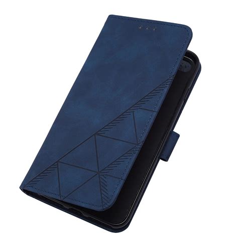 For Infinix Hot I X Crossbody D Embossed Flip Leather Phone Case Blue Alexnld Com