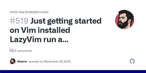 Just Getting Started On Vim Installed Lazyvim Run A Checkhealth · Issue