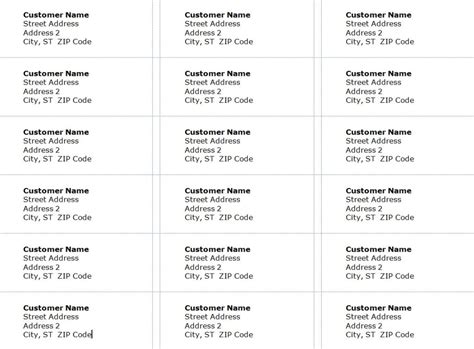 Free Avery Templates 8160 Labels Williamson
